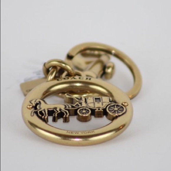 Coach | Accessories | Coach Nwt Gold Logo Keychain | Poshmark